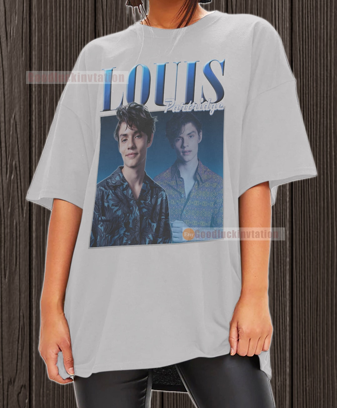 Louis Partridge Shirt T-shirt Unisex Cotton Vintage 90's Graphic Tee ...