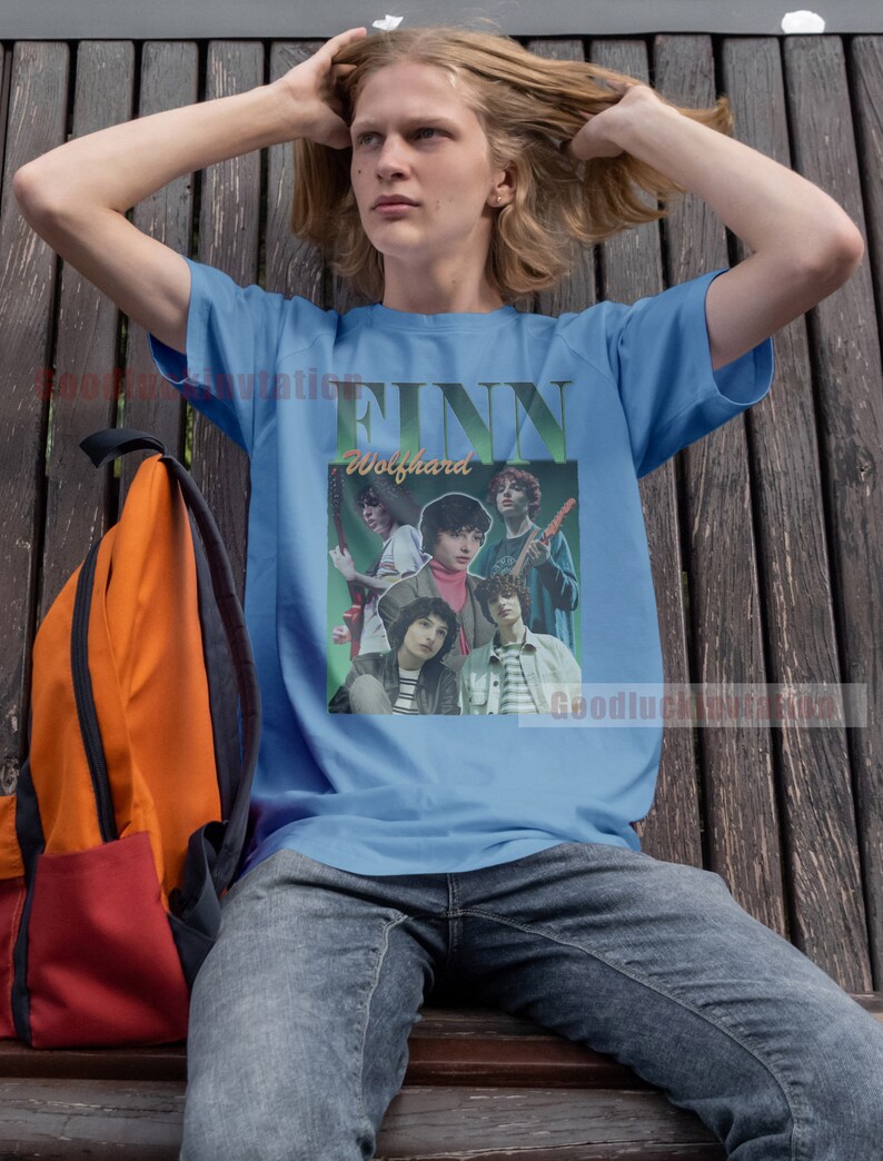 Finn Wolfhard Shirt Finn Wolfhard T-shirt Unisex Cotton Vintage 90's ...