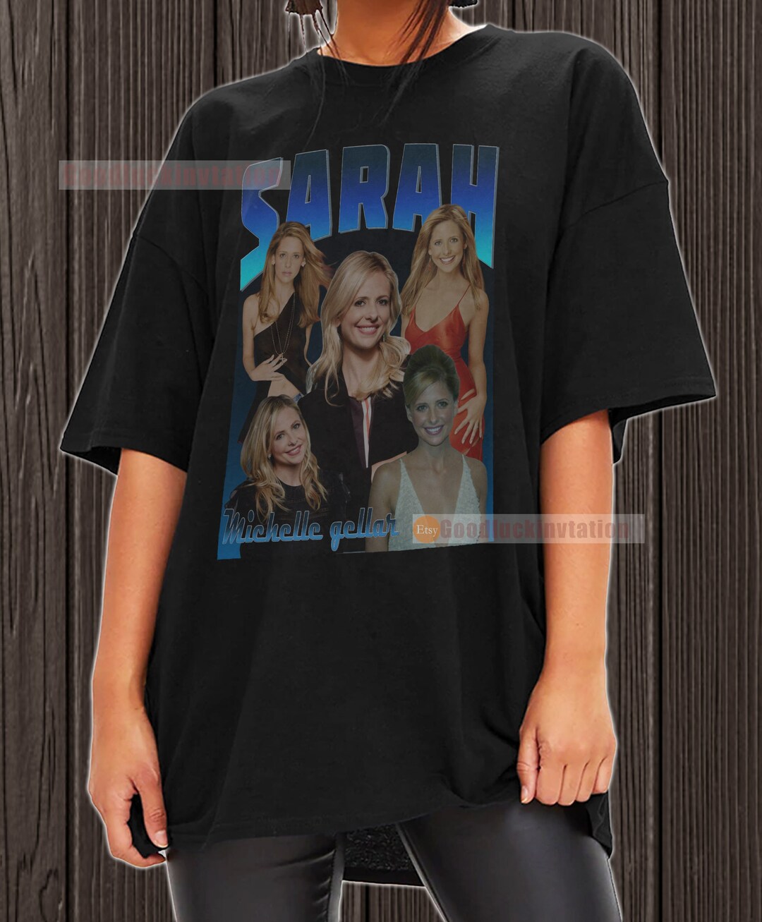 Sarah Michelle Gellar Shirt T-shirt Unisex Cotton Vintage 90's Graphic ...
