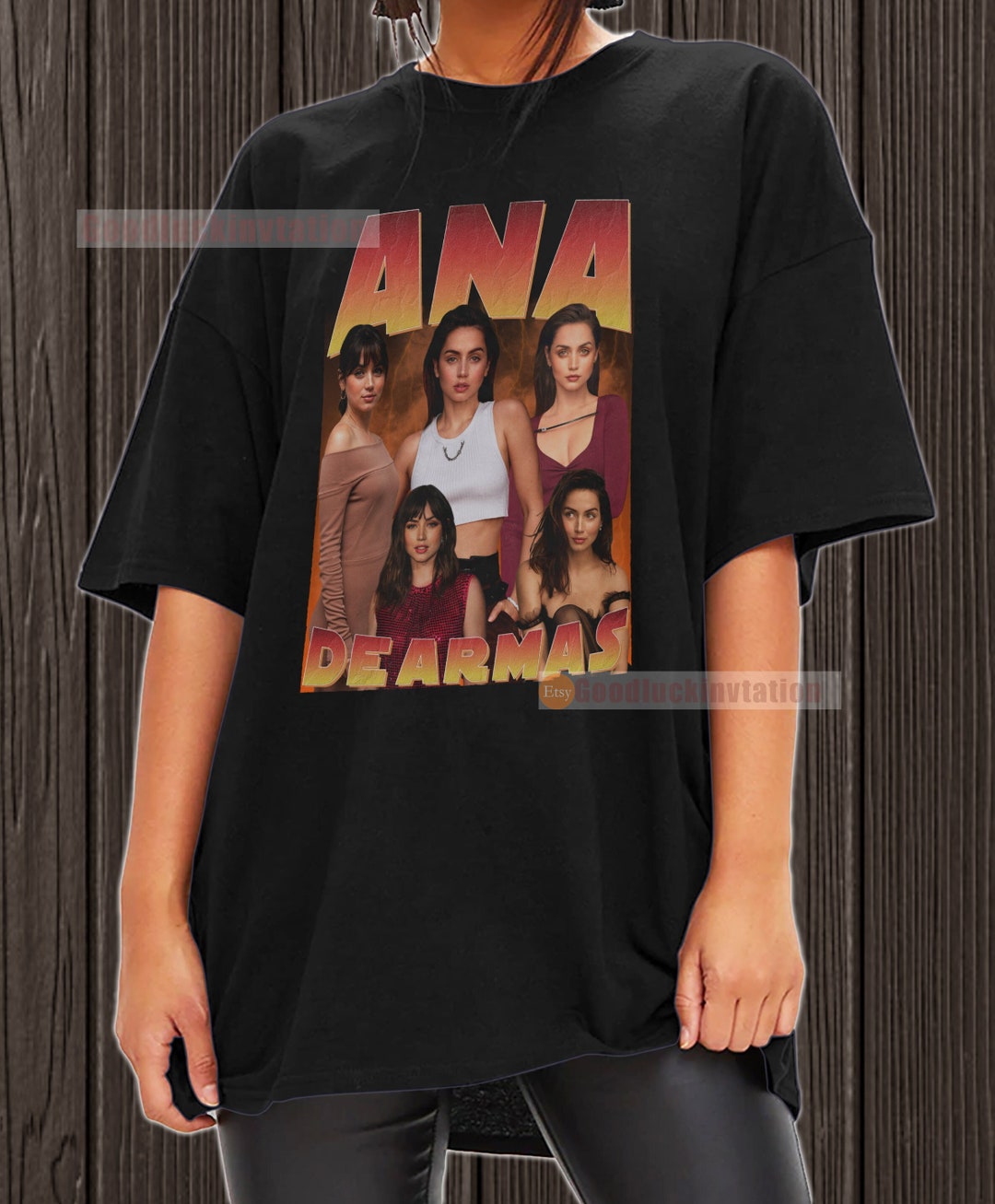 Ana De Armas Shirt T-shirt Unisex Cotton Vintage 90's Graphic Tee ...