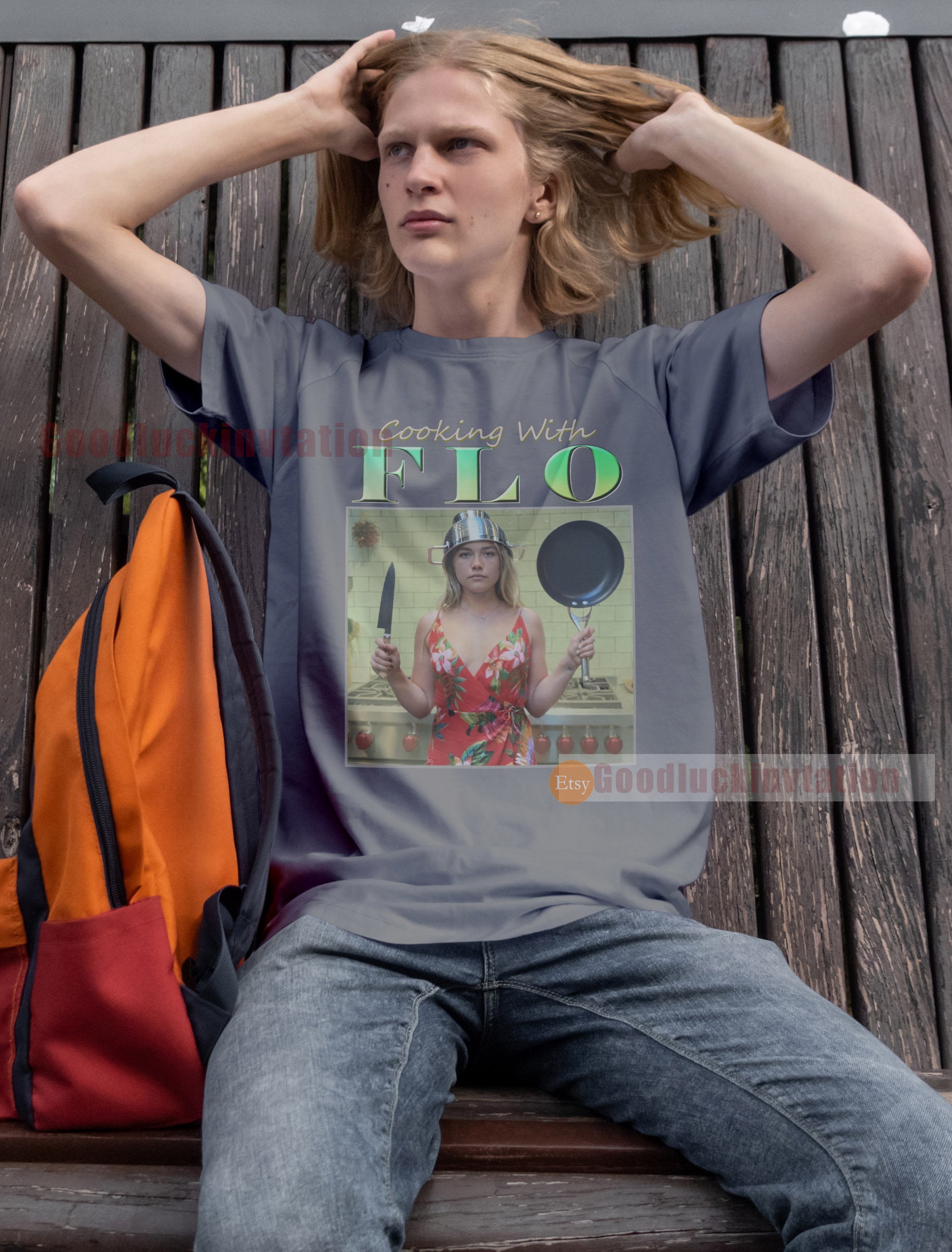 Cooking with Flo Shirt Florence Pugh T-shirt sold by Ian Grant | SKU ...