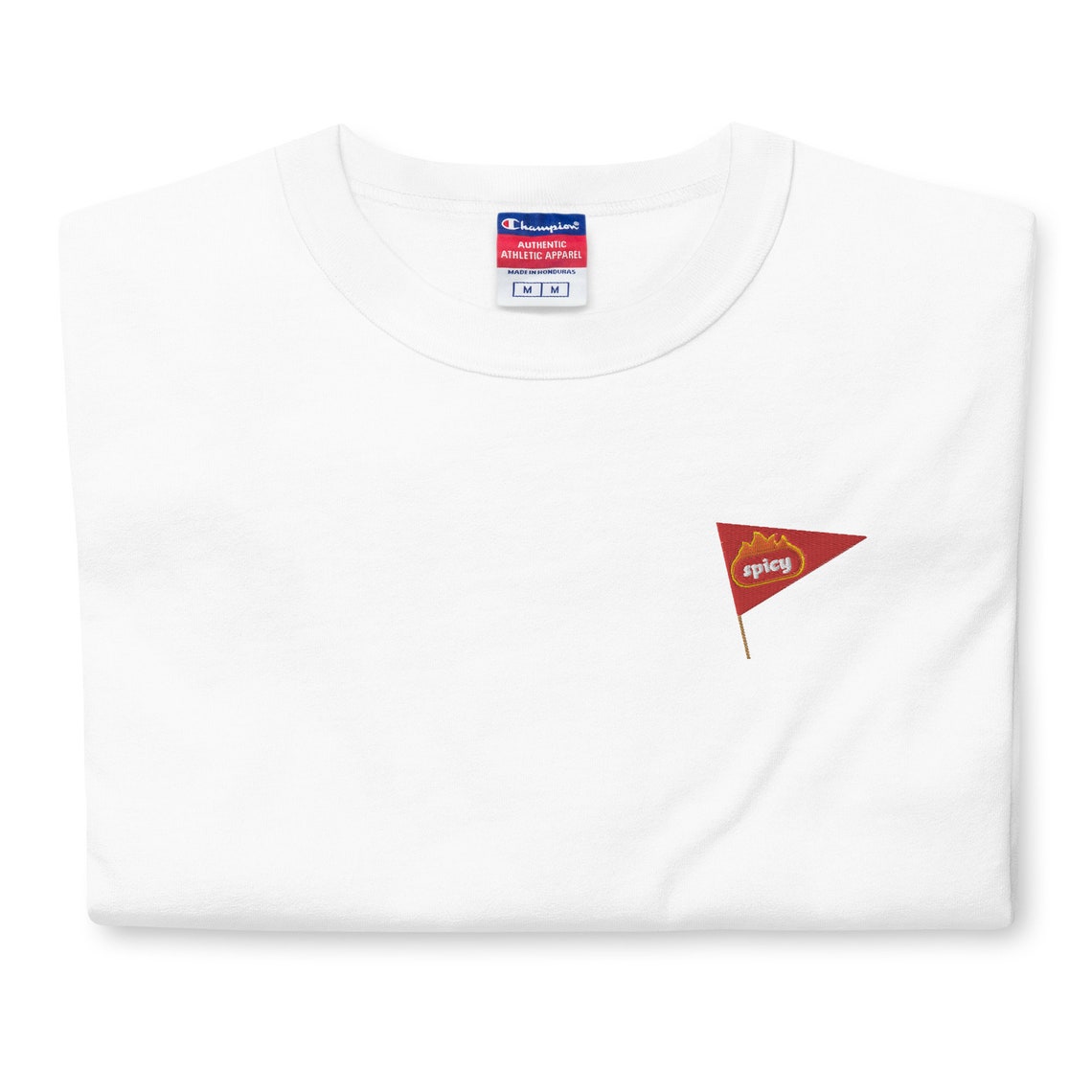 Jollibee Spicy Flag X Champion Tee Embroidered - Etsy