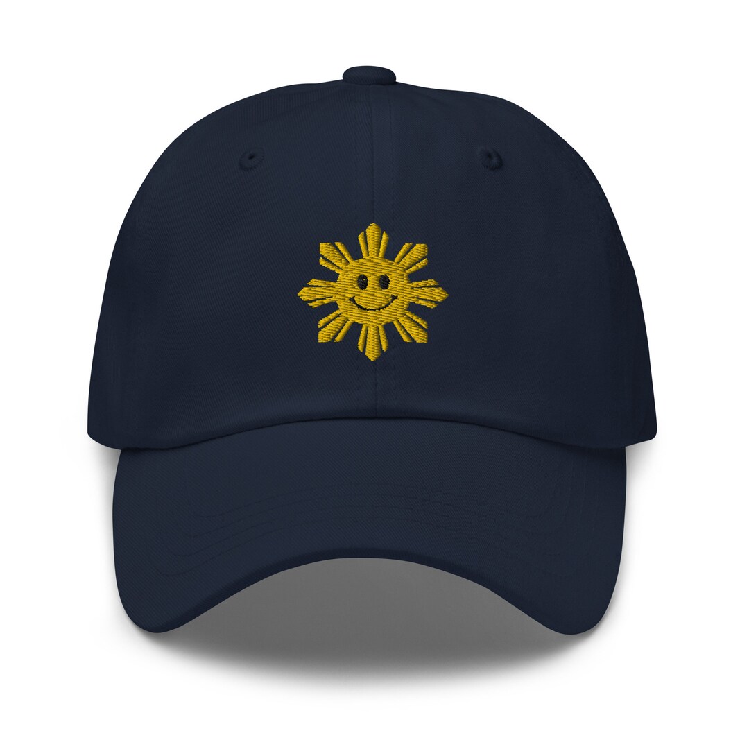 Smiley Sun Hat Embroidered Philippines Sun Filipino - Etsy