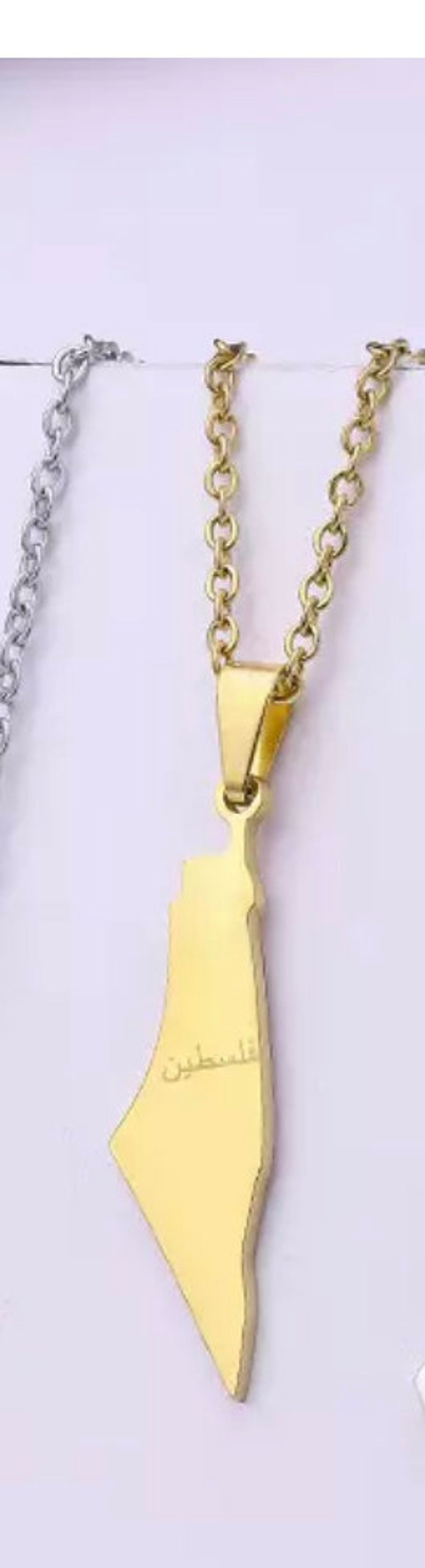 Palestinian Pendent Flag Necklace Stainless Steel Palestine - Etsy