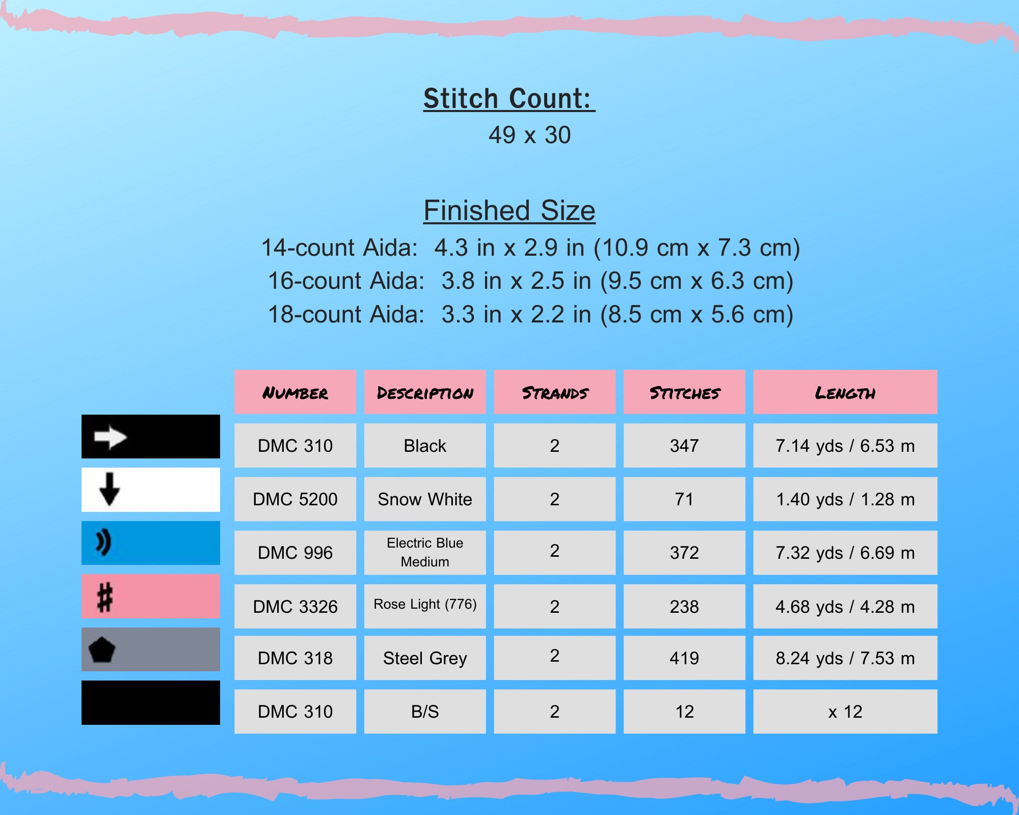 Trans Flag Cassette Tape Cross Stitch - PDF Pattern Instant Download - Etsy