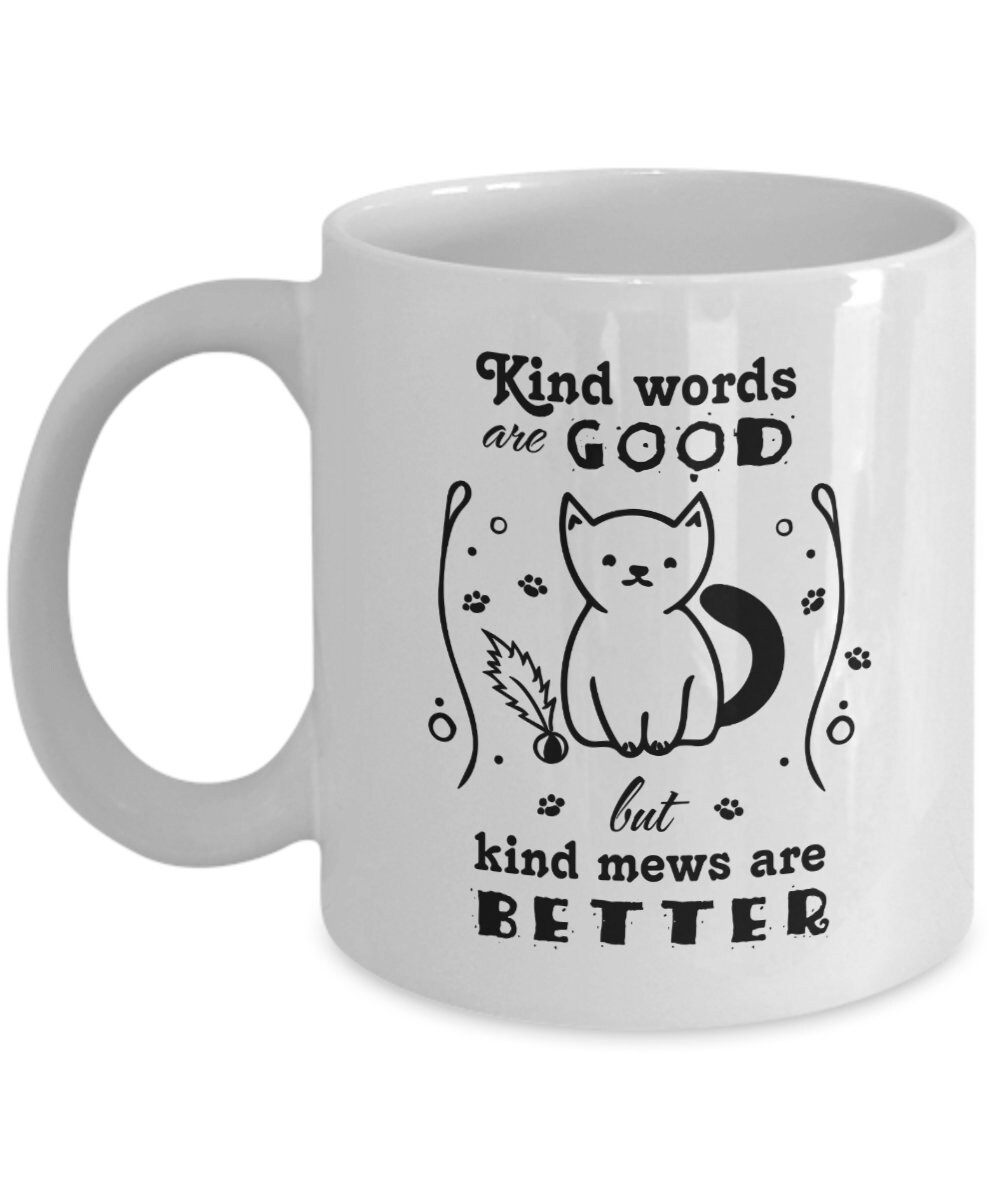 Kindness Coffee Mug Word of Affirmation Positive Mug Gift - Etsy