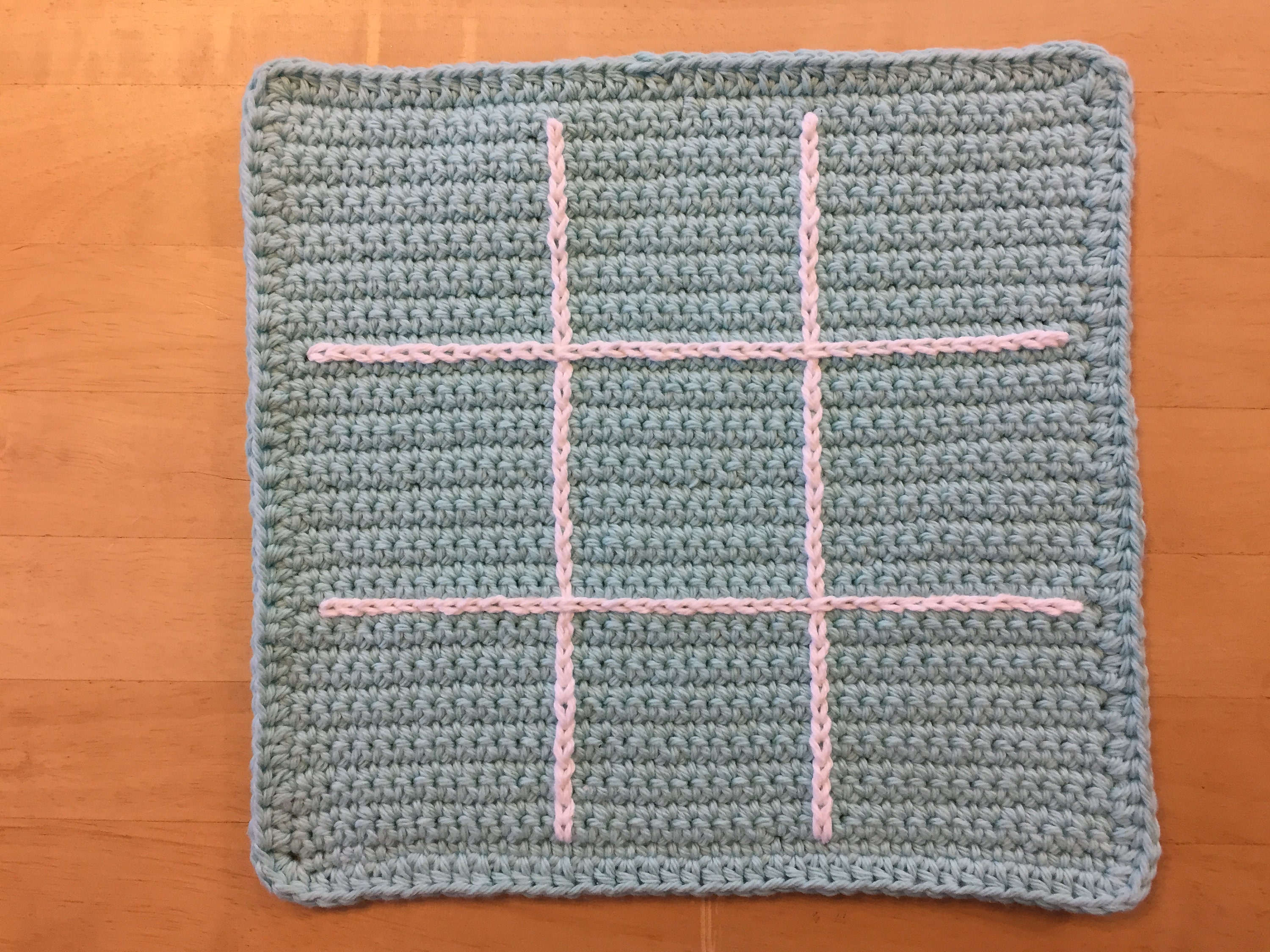 Rainbow Tic Tac Toe Board - Crochet Pattern - Etsy