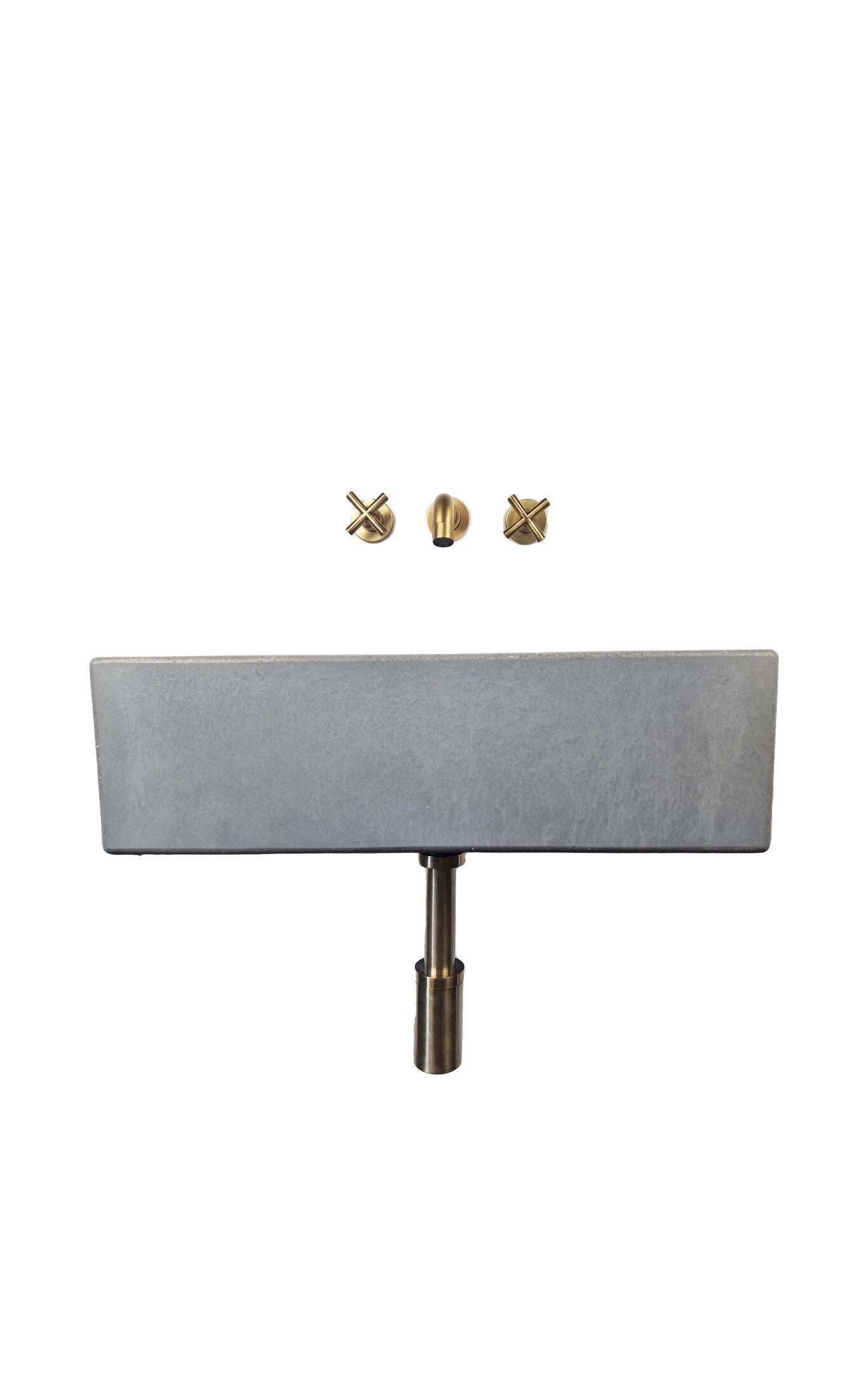 Gray Concrete Ramp Sink: Wall Mounted Minimalist Wash Basin - Etsy