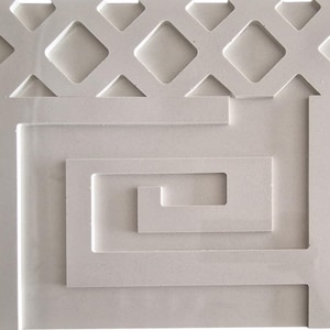 Geometric Concrete Wall Tile: Aztec Textured Accent Decor - Etsy