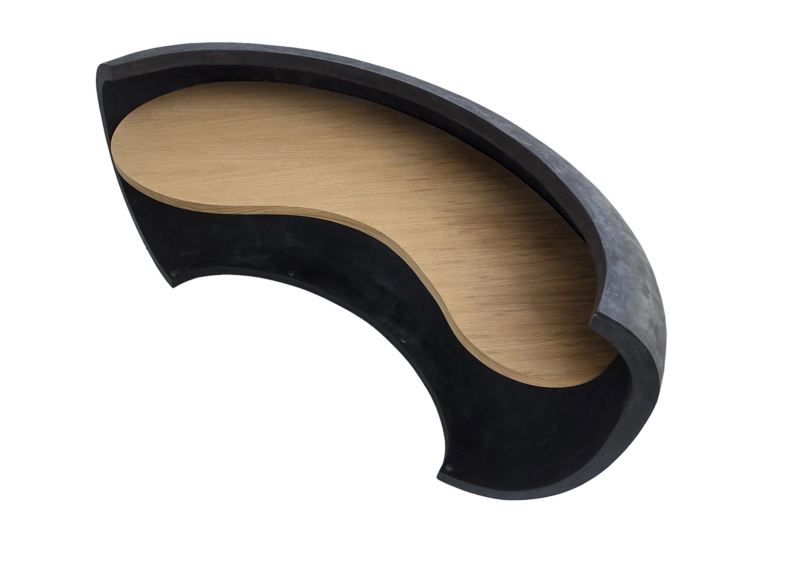 Curved Reception Desk - Modern Front Desk for Boutique Hotel, SPA ...