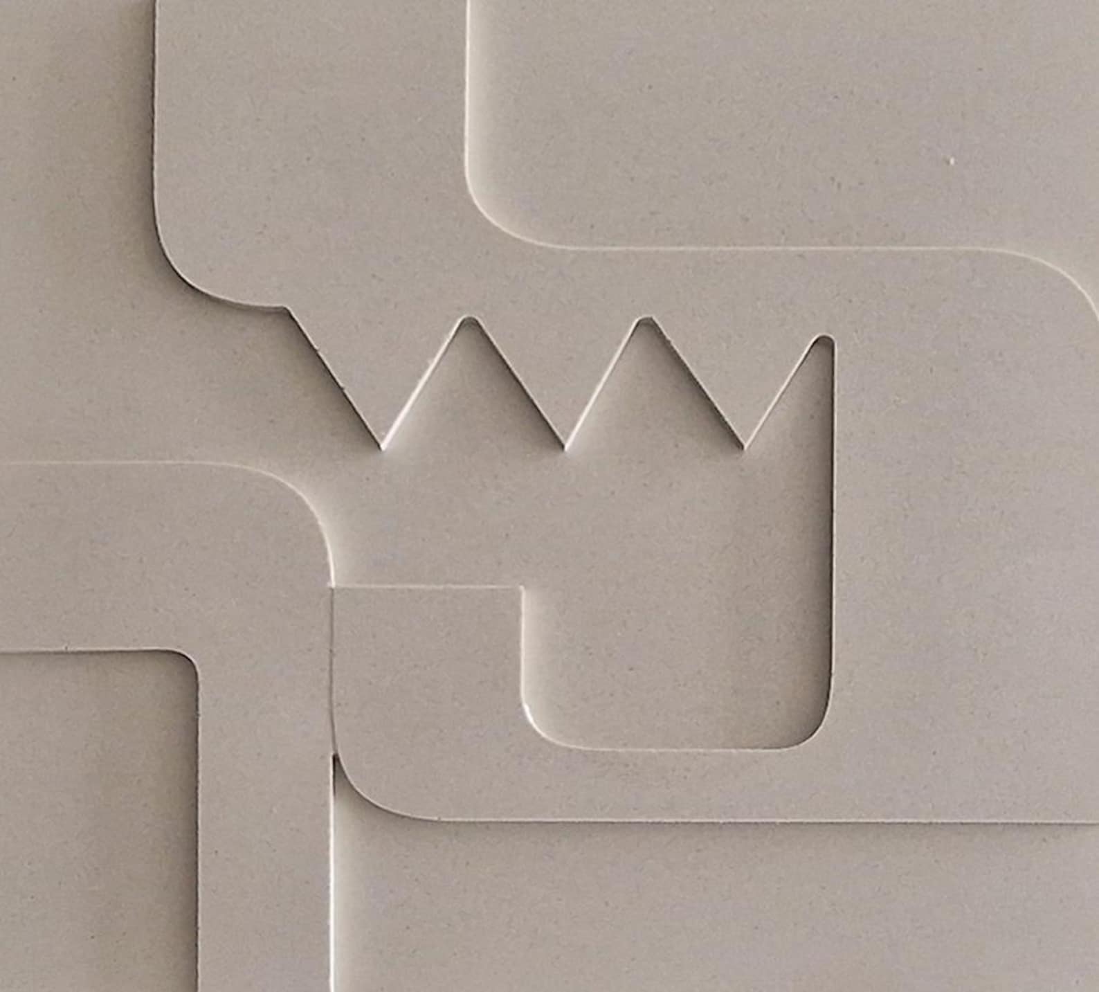 Geometric Concrete Wall Tile: Aztec Textured Accent Decor - Etsy