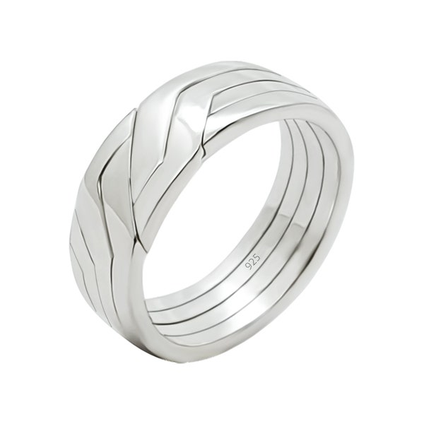 Puzzle Ring Mens - Etsy