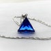 Siberian Blue Quartz Pyramid Pendant, Blue Crystal, Spiritual Gifts ...