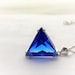 Siberian Blue Quartz Pyramid Pendant, Blue Crystal, Spiritual Gifts ...