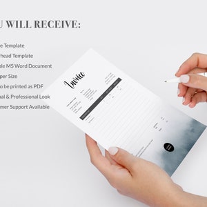 Invoice and Letterhead Template Word | Printable Invoice | Printable ...