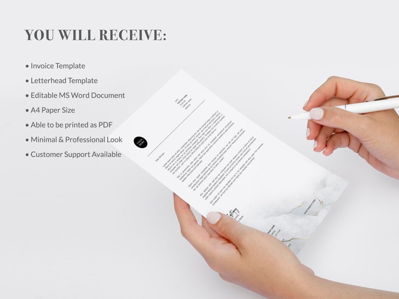 Invoice and Letterhead Template Word | Printable Invoice | Printable ...