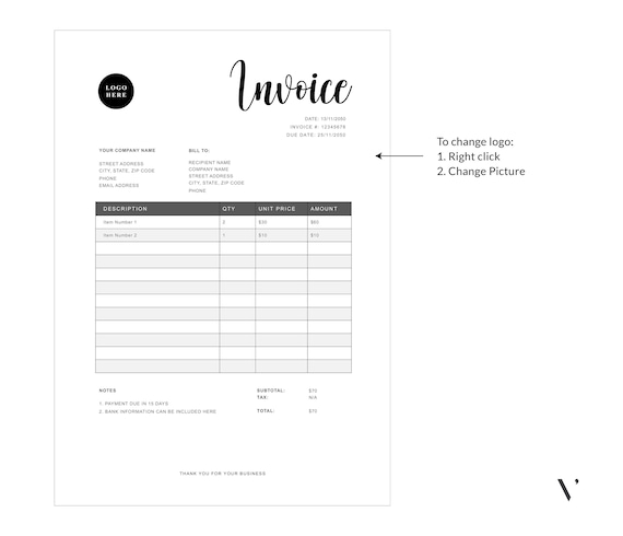 Factura En Blanco Editable E Imprimible Plantillas Gratuitas De