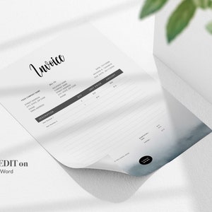 Invoice and Letterhead Template Word | Printable Invoice | Printable ...