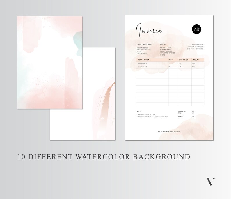 Invoice Template Word | Remittance Advice | Printable Invoice ...