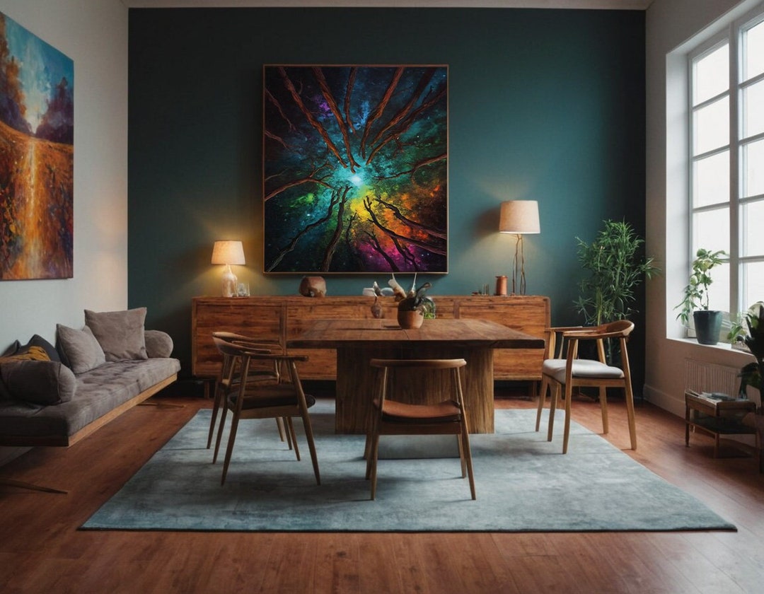 Poster Stampabile Treespace - Poster Componibile in Formato A4 + Immagine 16k Alta Risoluzione ...