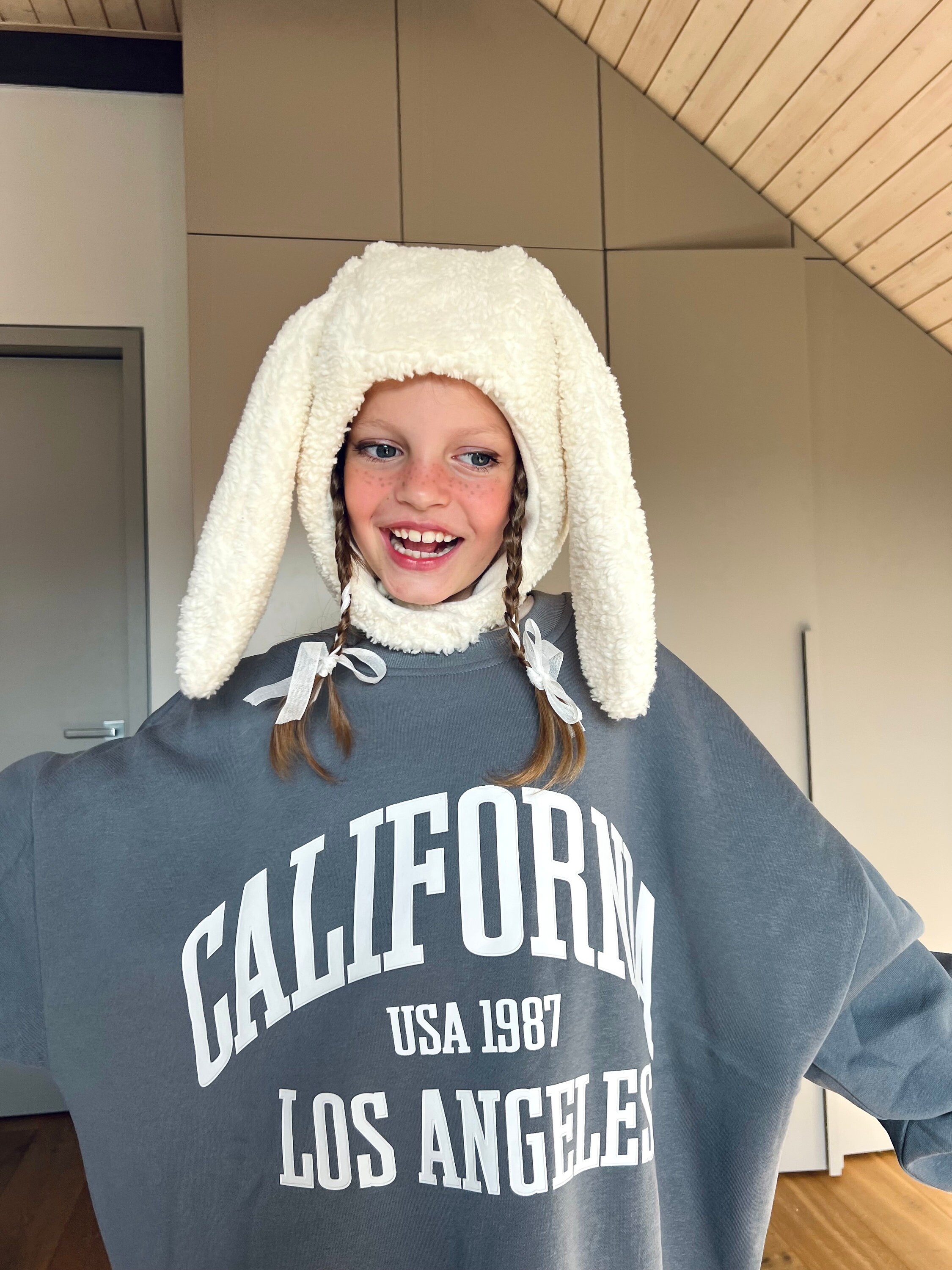 Cute and Warm Fleece Rabbit Hat - Etsy