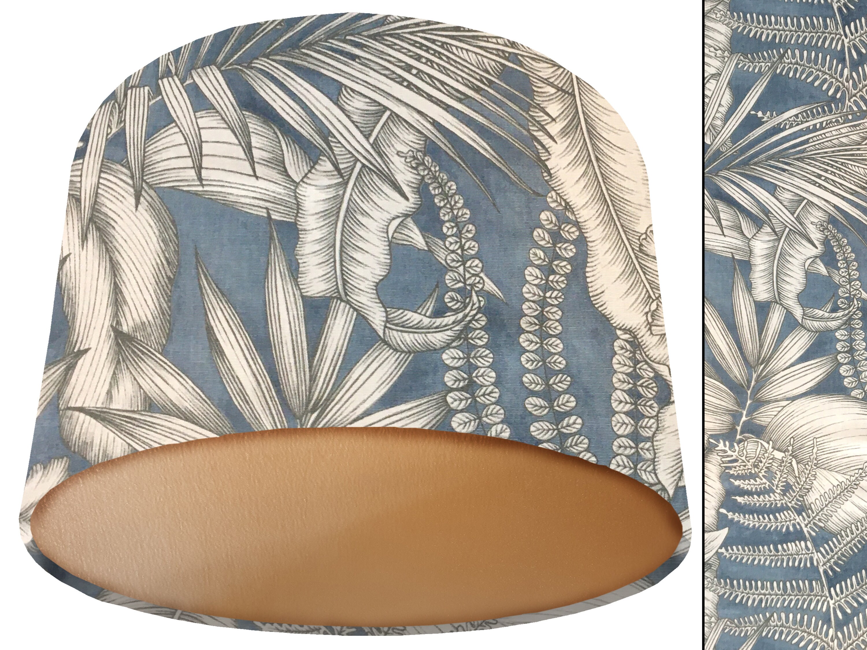 Tropical Lampshade Blue Light Shade Modern Interior Ceiling - Etsy