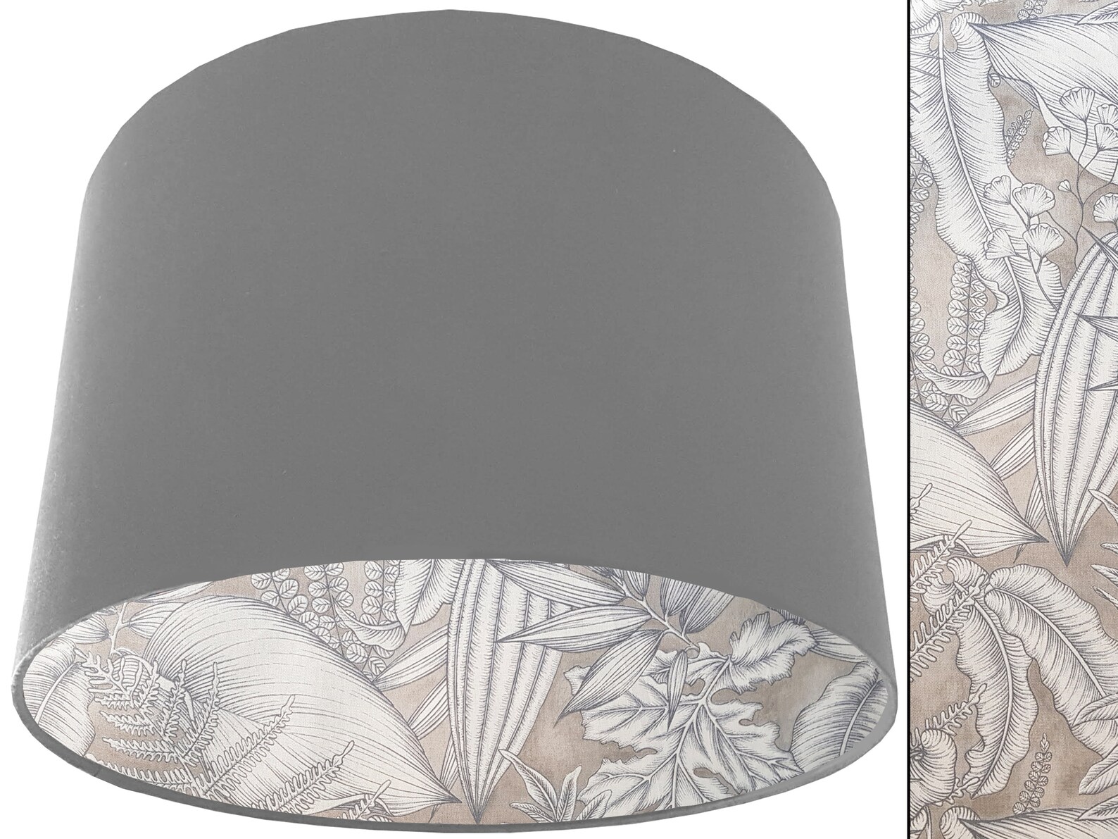 Grey Lampshade Ceiling Light Table Lamp Shade Grey Light - Etsy UK