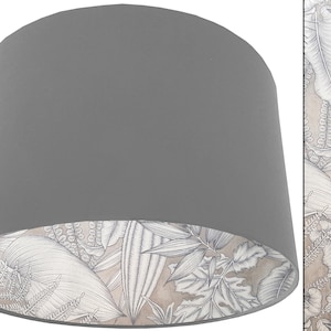 Grey Lampshade, Ceiling Light, Table Lamp Shade, Grey Light Shade ...