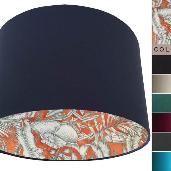 Orange Lampshade - Etsy UK
