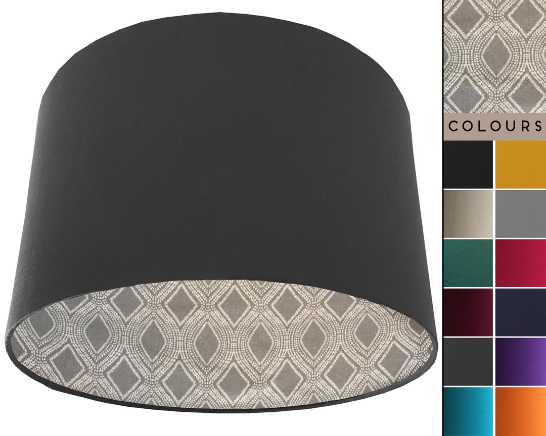 Grey Lampshade, Ceiling Lampshade, Grey Light Shade, Bohemian Lampshade ...