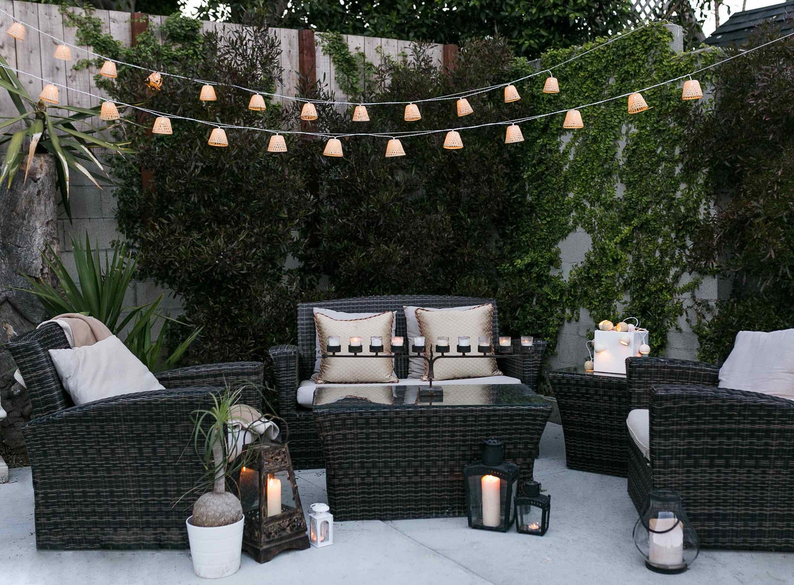 Interior Decorative String Light 15 Bamboo Lampshade Length 3m - Etsy UK
