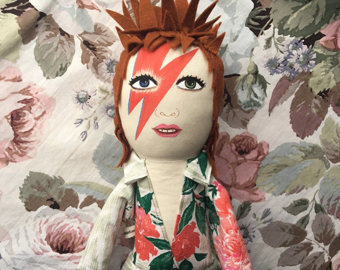 Aladdin Sane Ziggy Stardust David Bowie Doll Starman Bowie Doll Etsy
