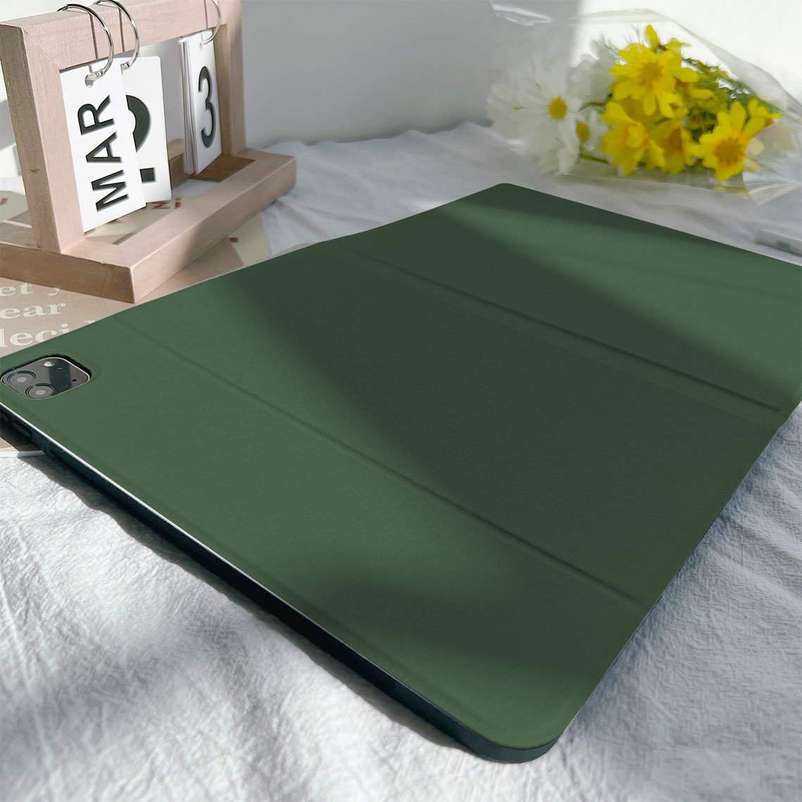 Dark Green Cover Case for Apple Ipad 9.7 10.2 - Etsy
