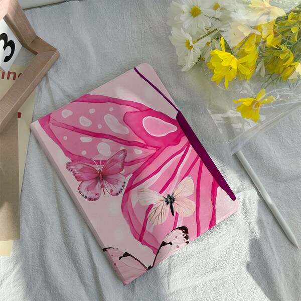 Pink Butterfly iPad Case - Etsy