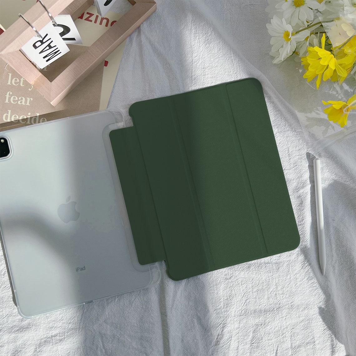 Dark Green Cover Case for Apple Ipad 9.7 10.2 - Etsy