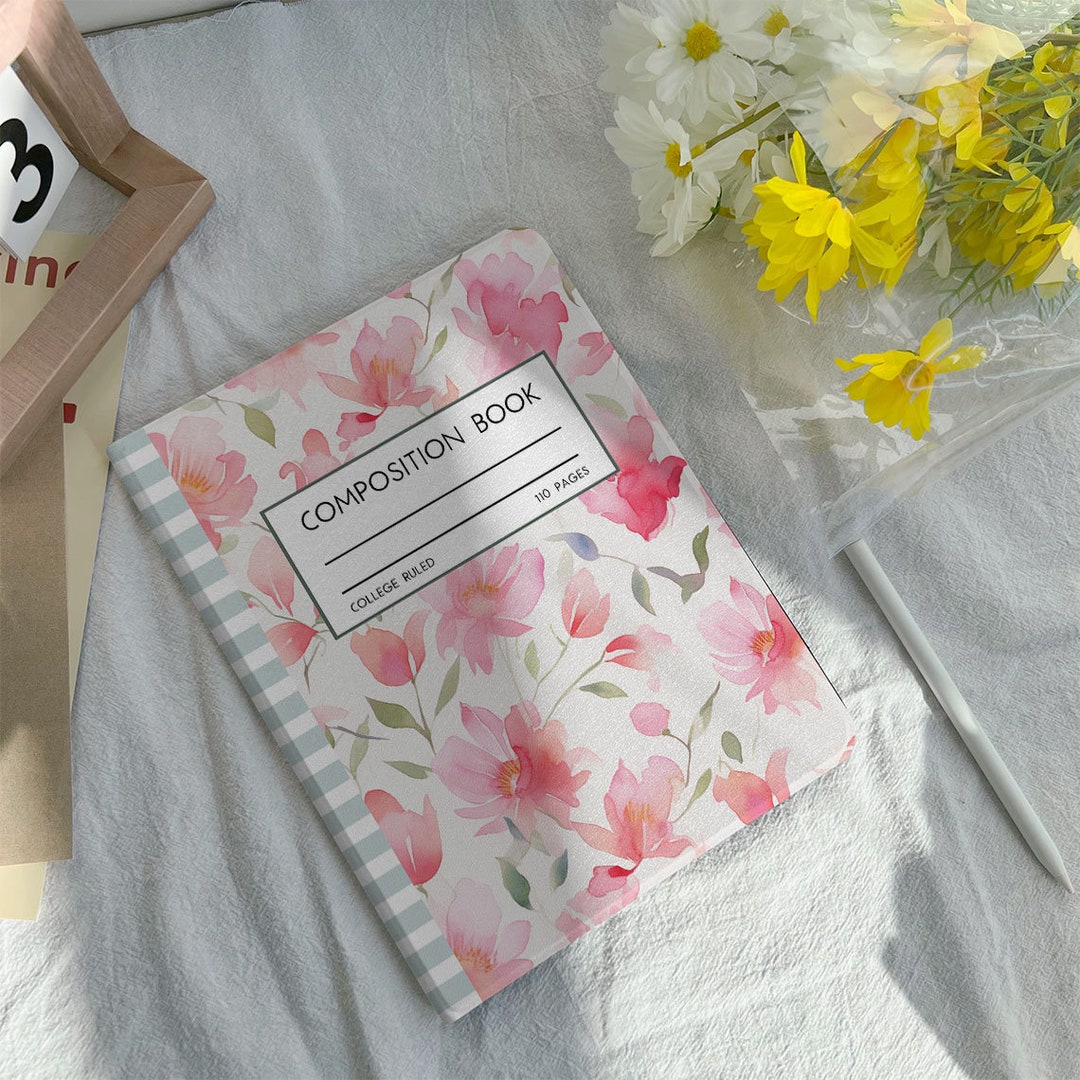 Flower Composition Book iPad Case Cover for iPad 9.7 10.2 10.9 11 Inch ...