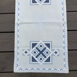 Vintage Norwegian Handmade Homemade Traditional Hardanger Embroidery