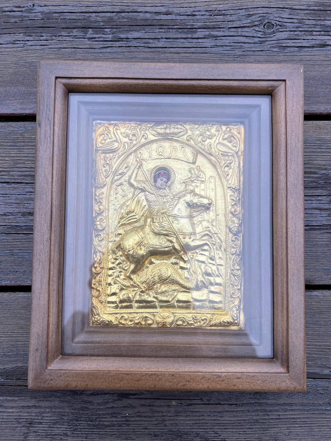 Vintage Georgian Orthodox Wall Hanging Handmade Gold (24 Karat) Plated ...
