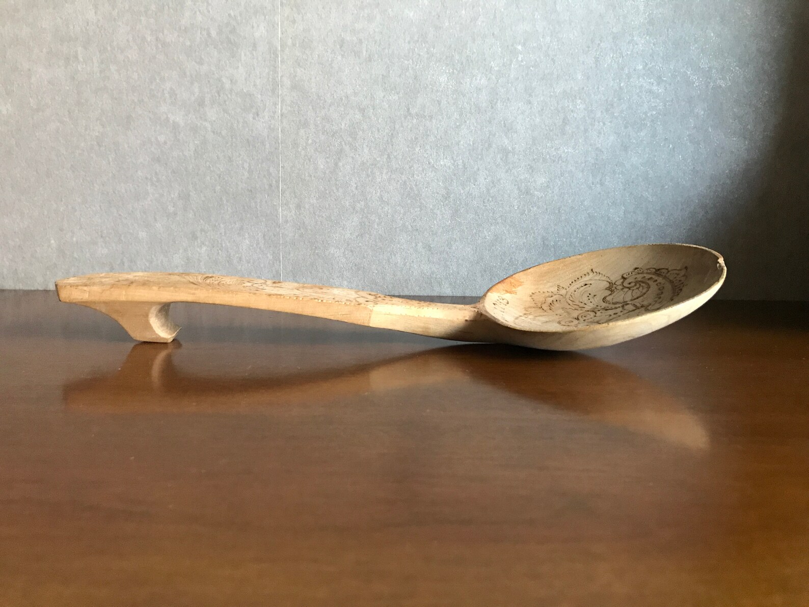 Antique Norwegian Wooden Large Spoon Signed 1943 Vinja | Etsy