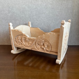 Traditional Norwegian Wood Carvings, Handmade Doll Cradle, Traditional ...