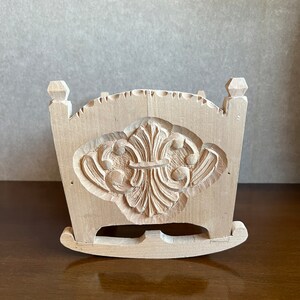 Traditional Norwegian Wood Carvings, Handmade Doll Cradle, Traditional ...
