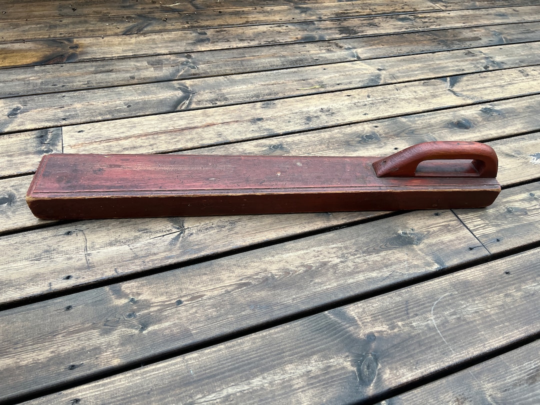 Antique Norwegian Handmade Mangle Board With Handle, Traditional ...