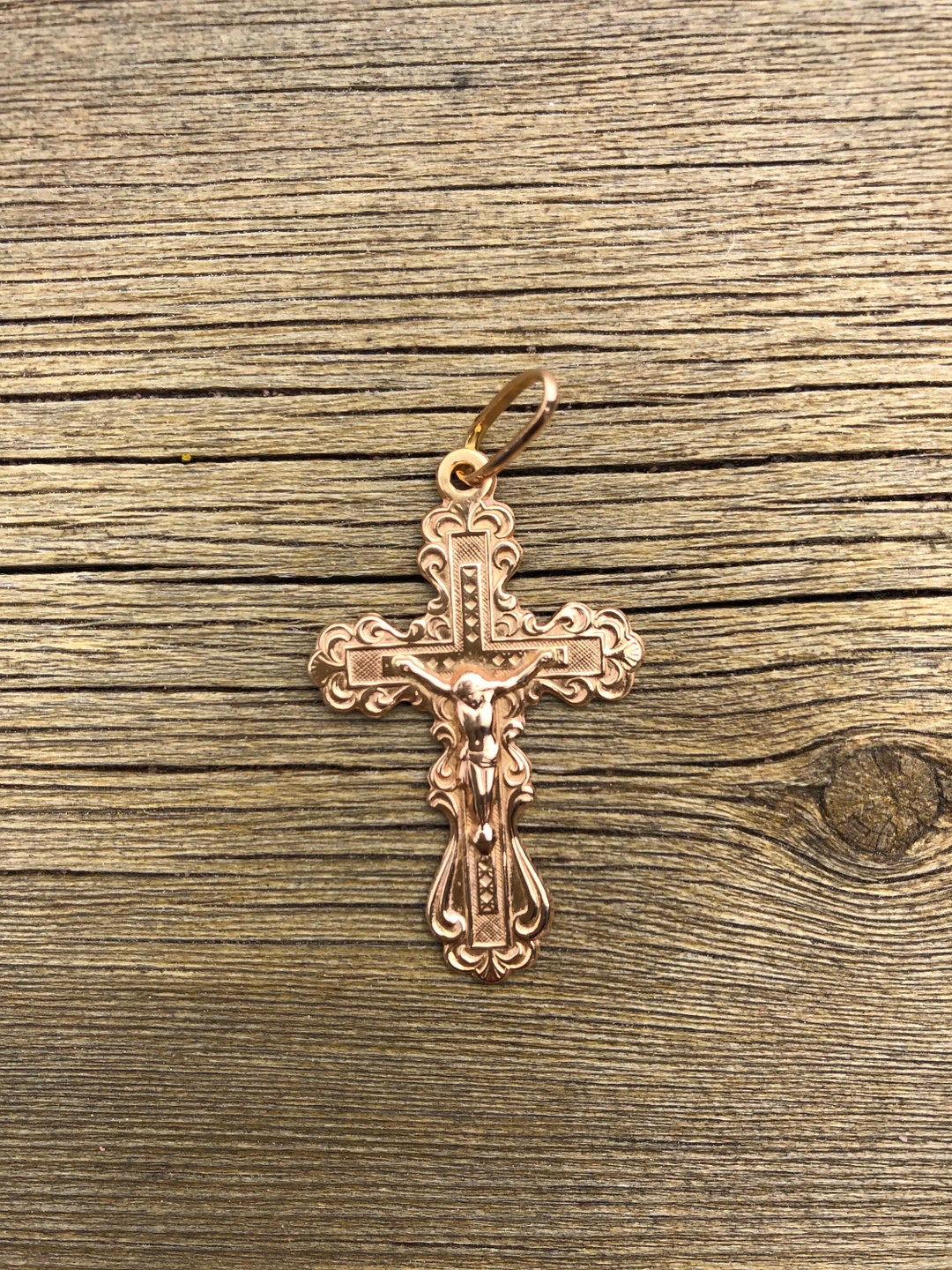 Vintage Orthodox 14K Pectoral Cross, Russian Hallmark 585 14K, Weight 2 ...