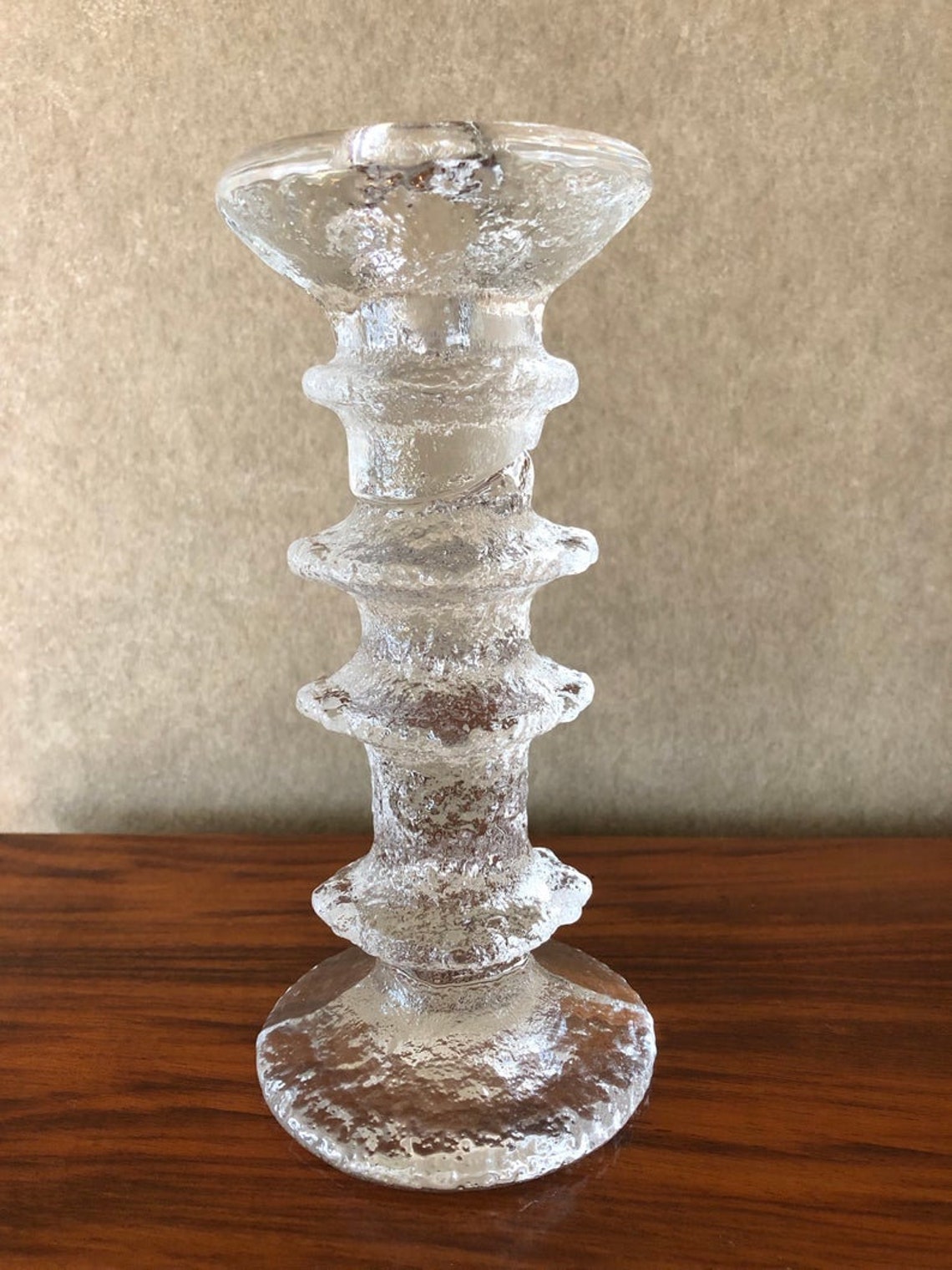Vintage Rare Iittala Festivo Crystal Candle Holder by Timo - Etsy
