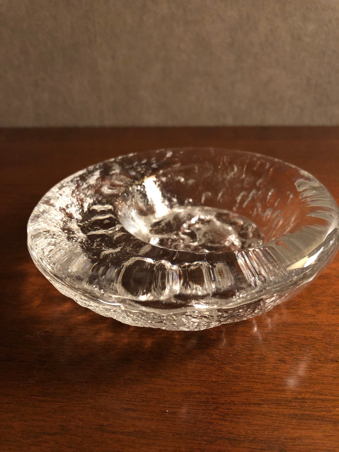 Vintage Pukeberg Sweden Art Glass Ashtray Bowl Paper Weight - Etsy