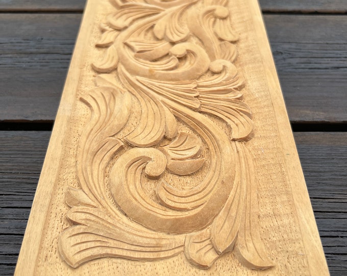 Vintage Norwegian Handmade Deep Wood Carving Cutting Board, Viking Wood ...