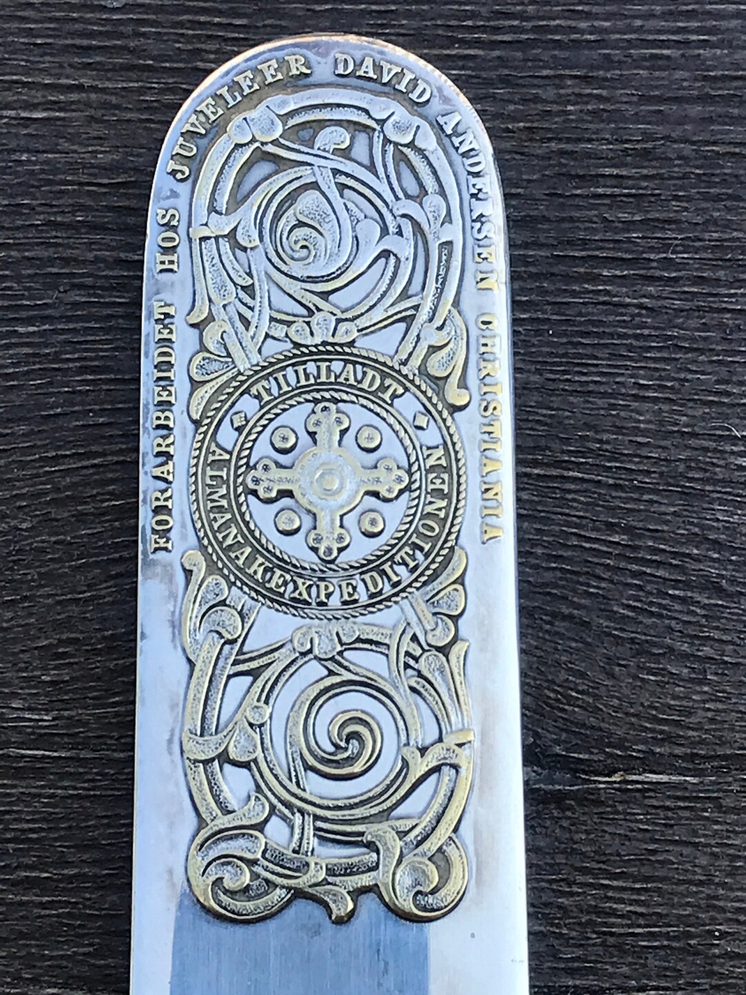 David Andersen, Norwegian Farmers Almanac Calendar, Brass Silver Plated ...