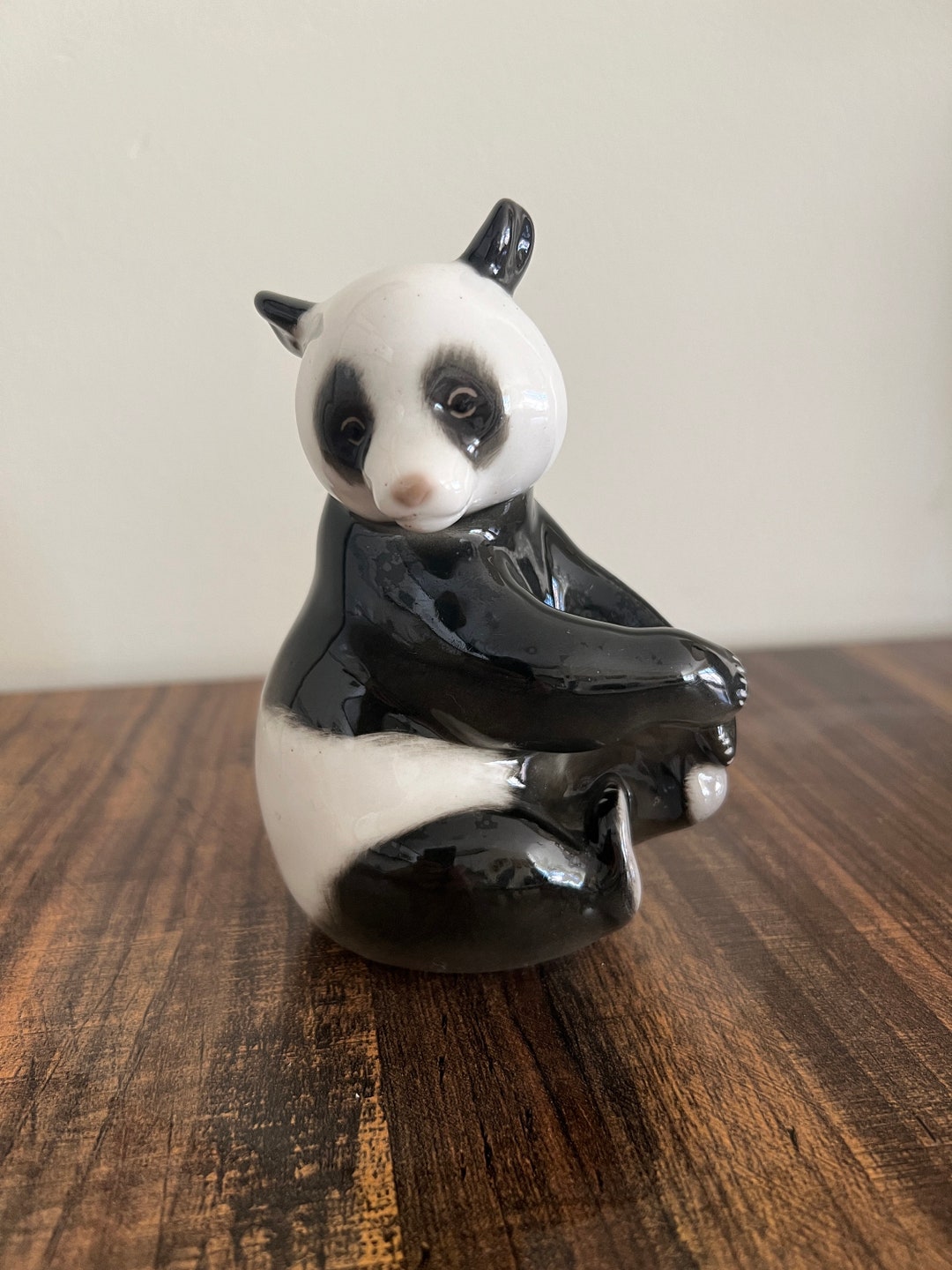 Vintage Soviet Union Porcelain Figurine Panda Design by P. Veselov ...