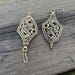Bronze SIGMUND ESPELAND Viking Dragon Earrings With Sterling Silver ...