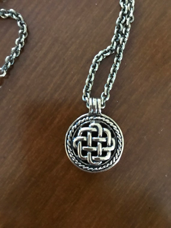 Pan Bronze Pendant Necklace, Vintage Norwegian Handma… - Gem